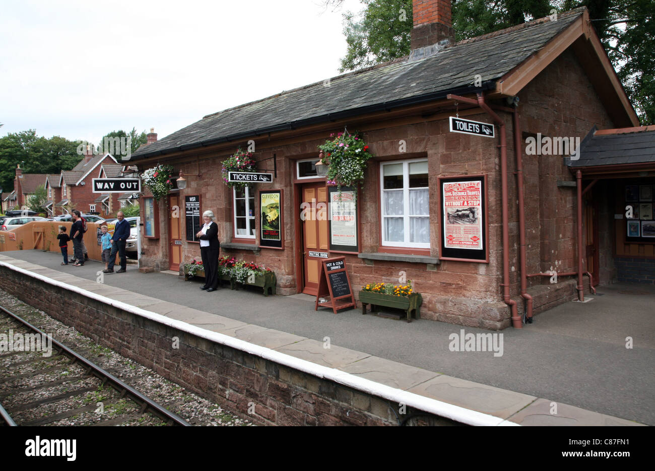 Crowcombe Heathfield station on the West Somerset Railway Stock Photo ...