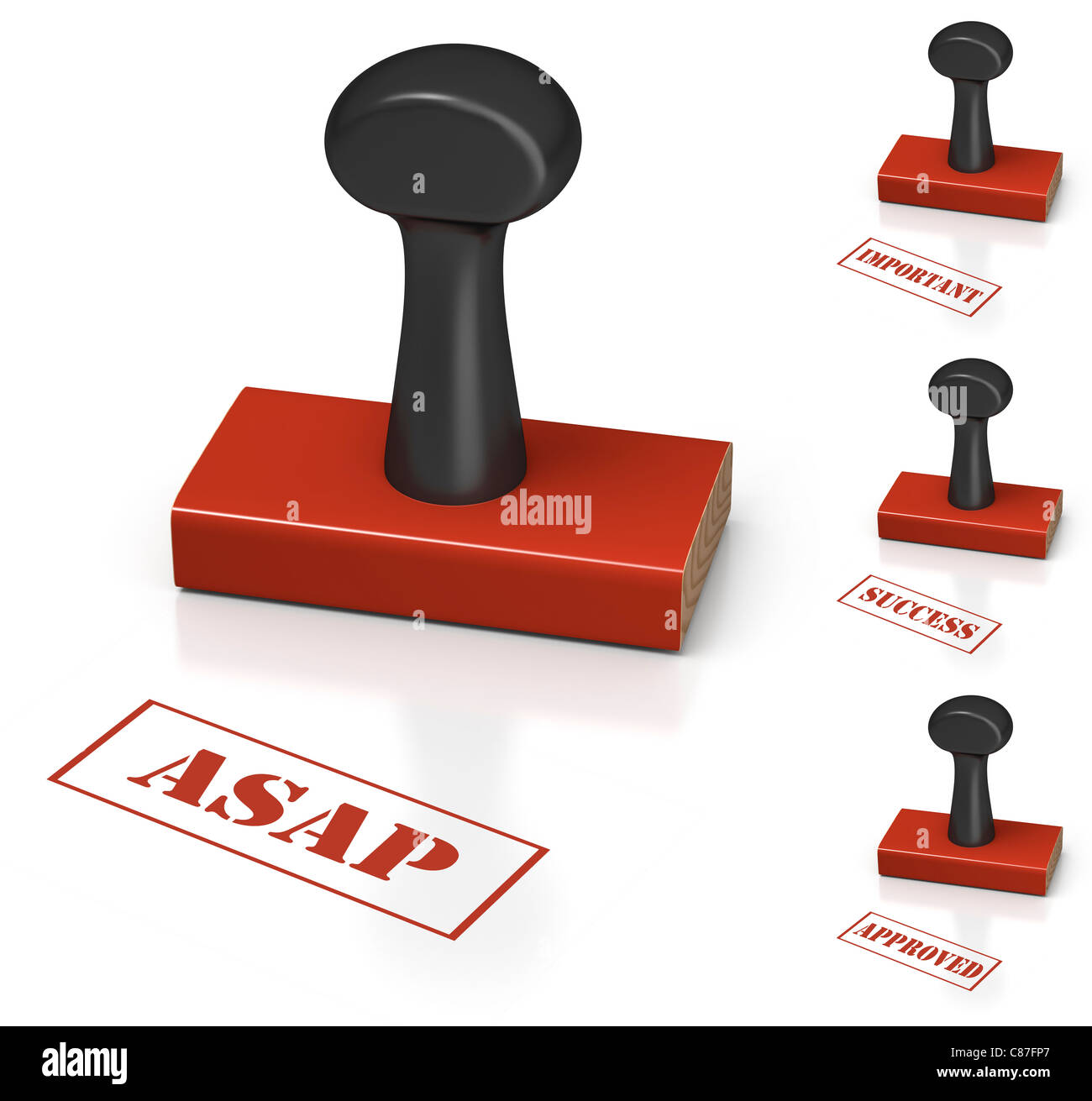 Rubber Stamp on a white background with message of ASAP, Approved ...