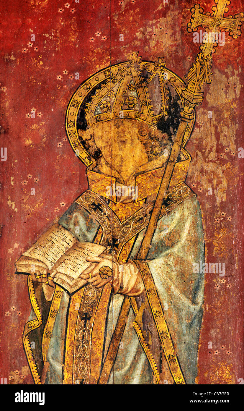 Ranworth, Norfolk, rood screen, Archbishop Thomas a Becket, English ...