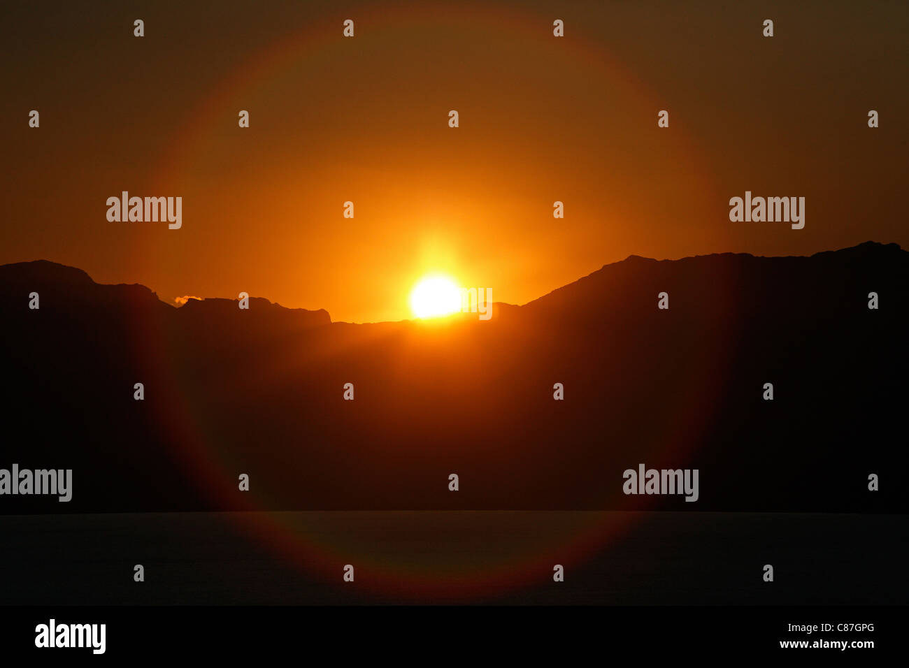 Sunset on Majorca, Spain Stock Photo - Alamy