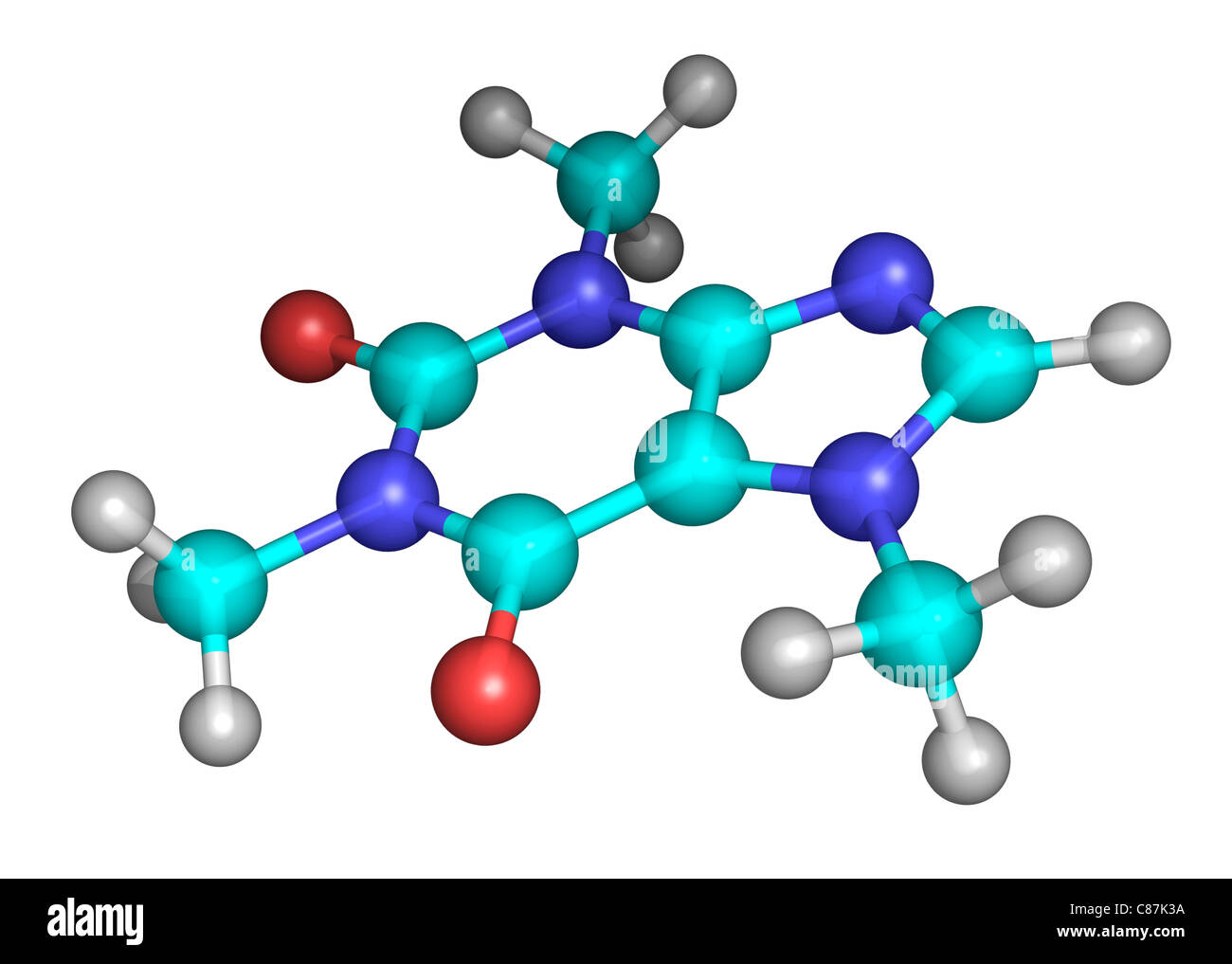 Caffeine molecule hi-res stock photography and images - Alamy