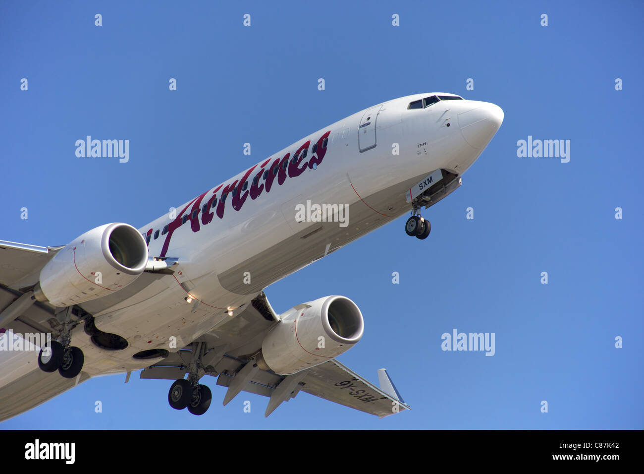 Caribbean Airlines 9Y-SXM 737-800 Landing at Toronto Pearson Airport ...