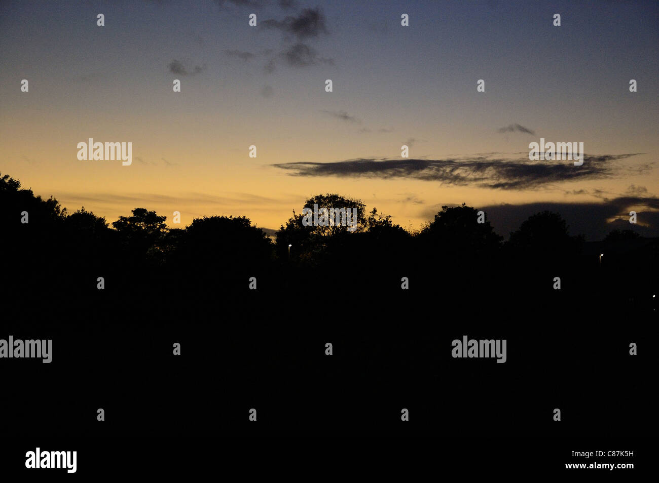 Early evening sunset Manchester Stock Photo - Alamy