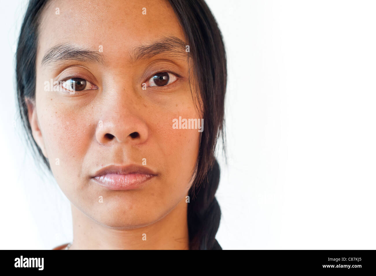 Asian woman studio portrait Stock Photo - Alamy