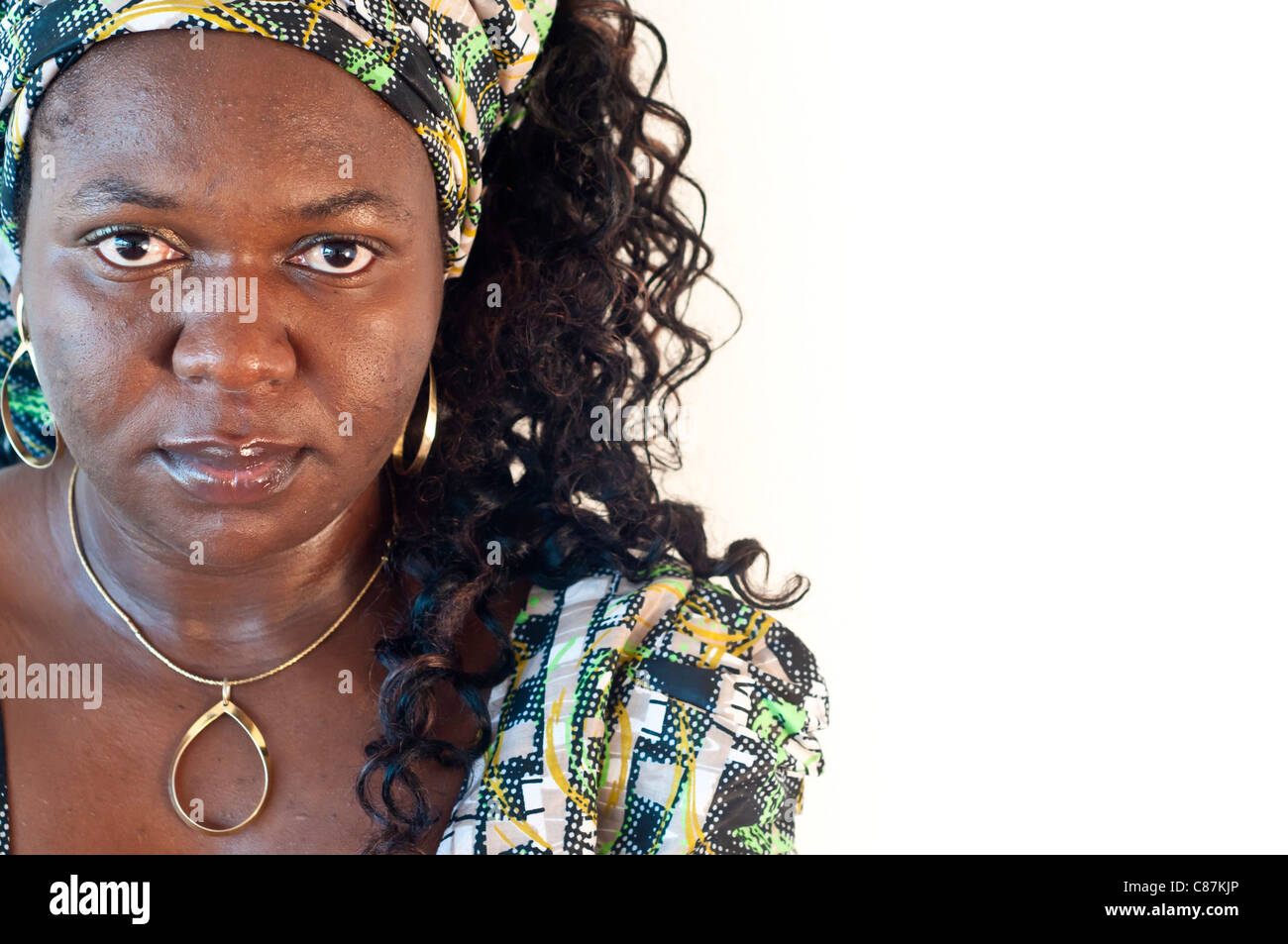 Beautiful african woman portrait Stock Photo - Alamy