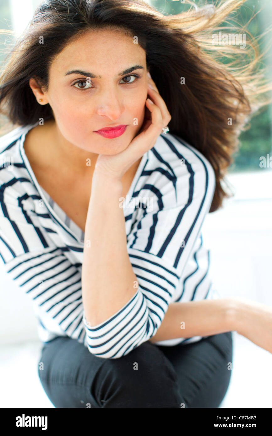 Expressive ethnic girl Stock Photo - Alamy