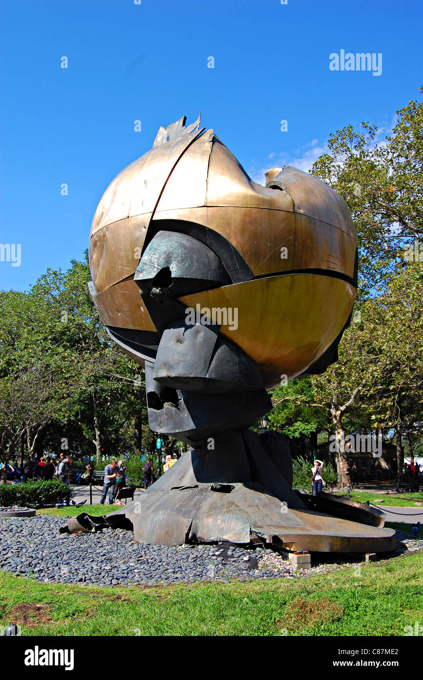 The Sphere in Battery Park, New York City Stock Photo - Alamy
