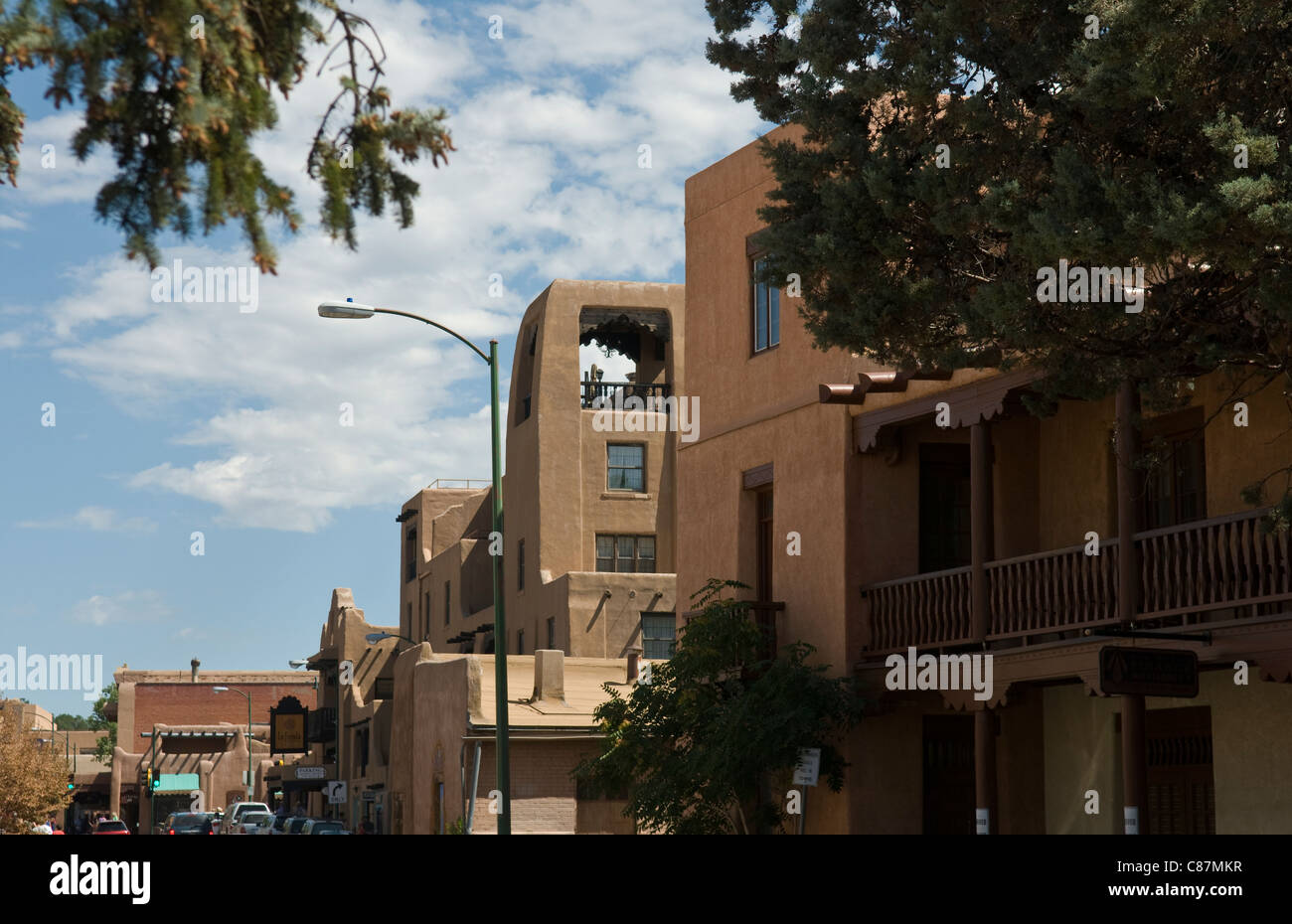 Adobe buildings in Santa Fe New Mexico USA North America Stock Photo ...