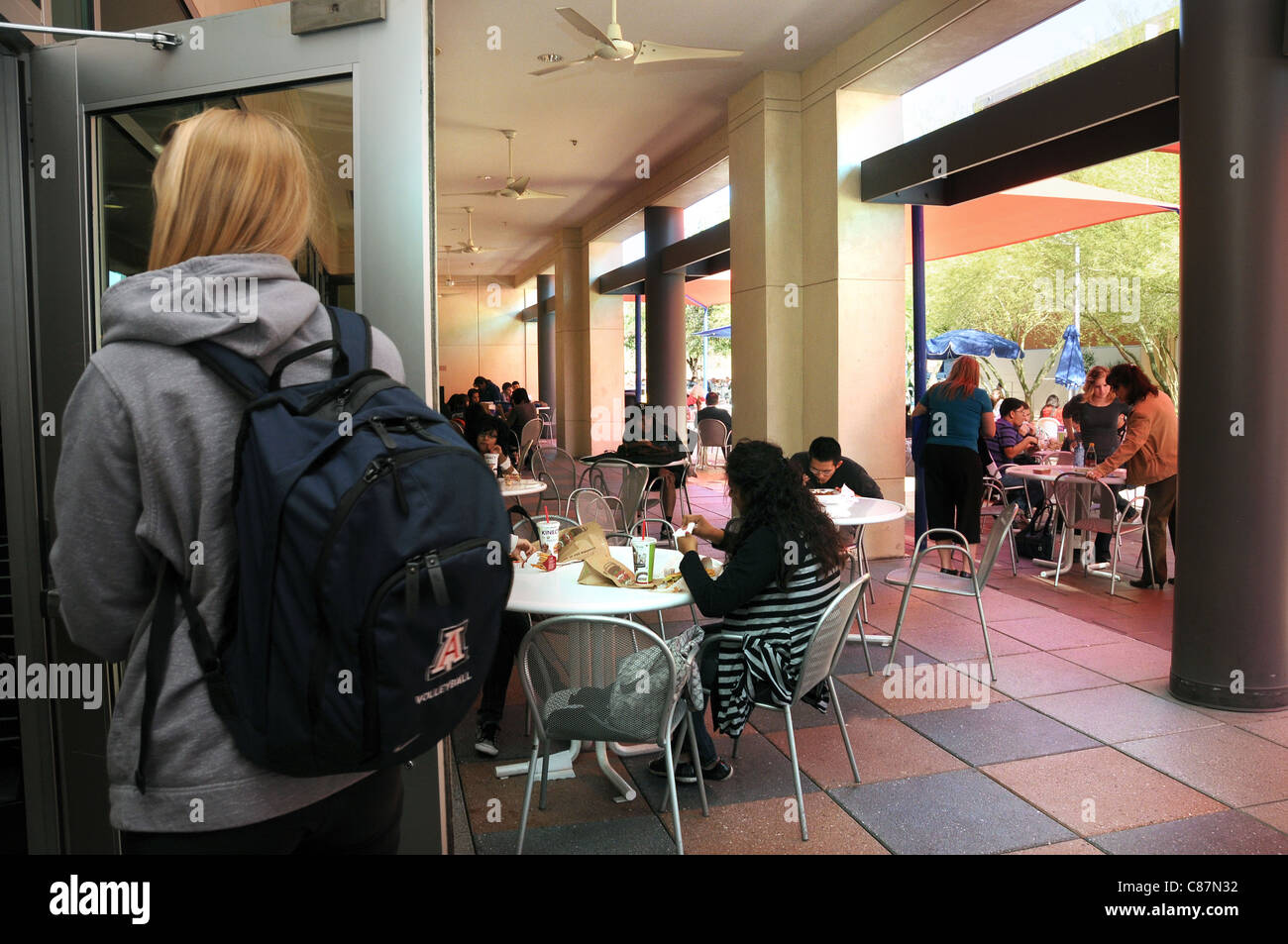 College campus food court hi-res stock photography and images - Alamy