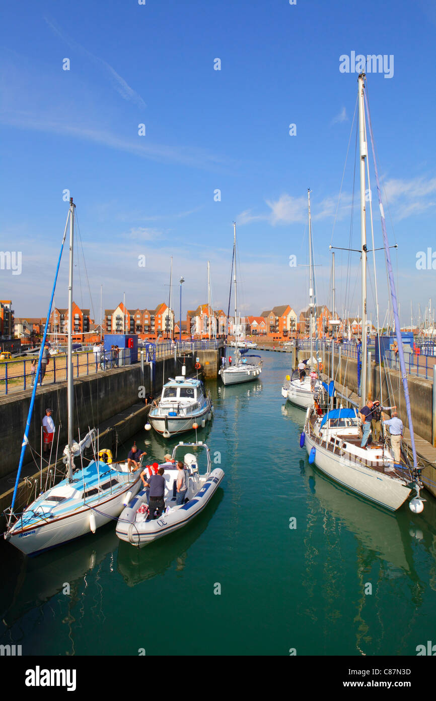 Eastbourne Lock Marina Boat High Resolution Stock Photography and ...