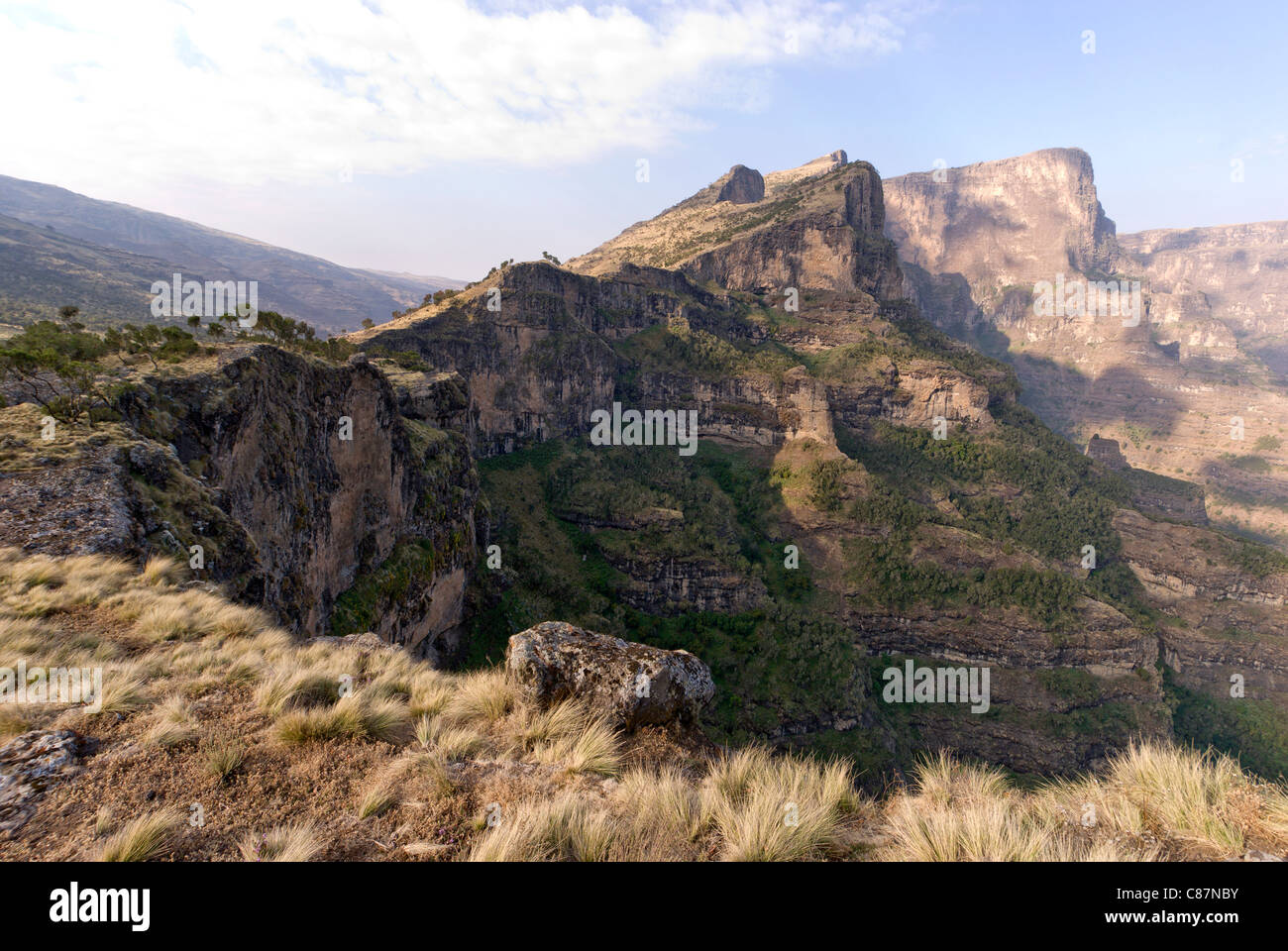 Ethiopia Simien escarpment landscape Stock Photo - Alamy
