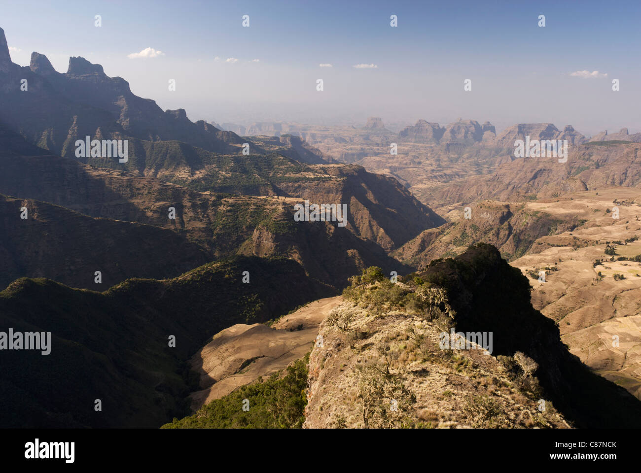 Ethiopia Simien escarpment landscape Stock Photo - Alamy