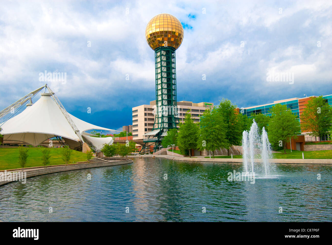 The Sunsphere in World's Fair Park, site of 1982 Knoxville World's Fair ...