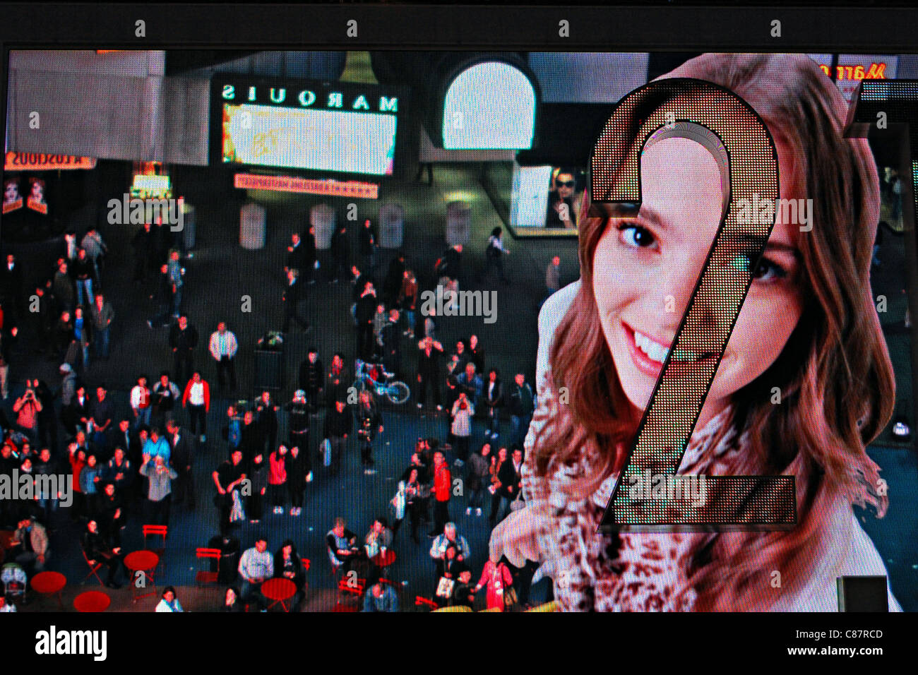 Time's Square Web Cam, New York City Stock Photo - Alamy