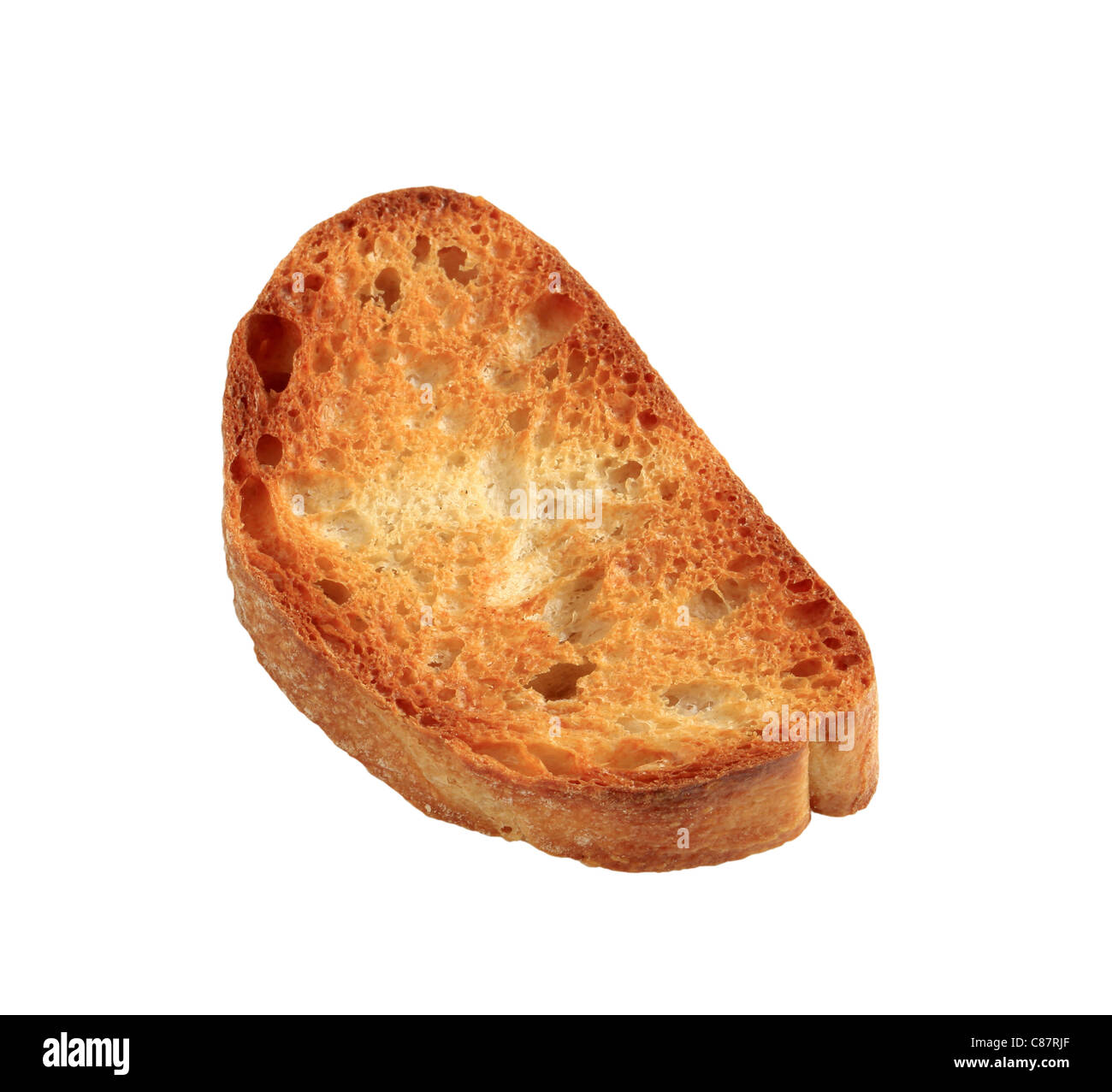 Crunchy slice of toasted bread Stock Photo - Alamy