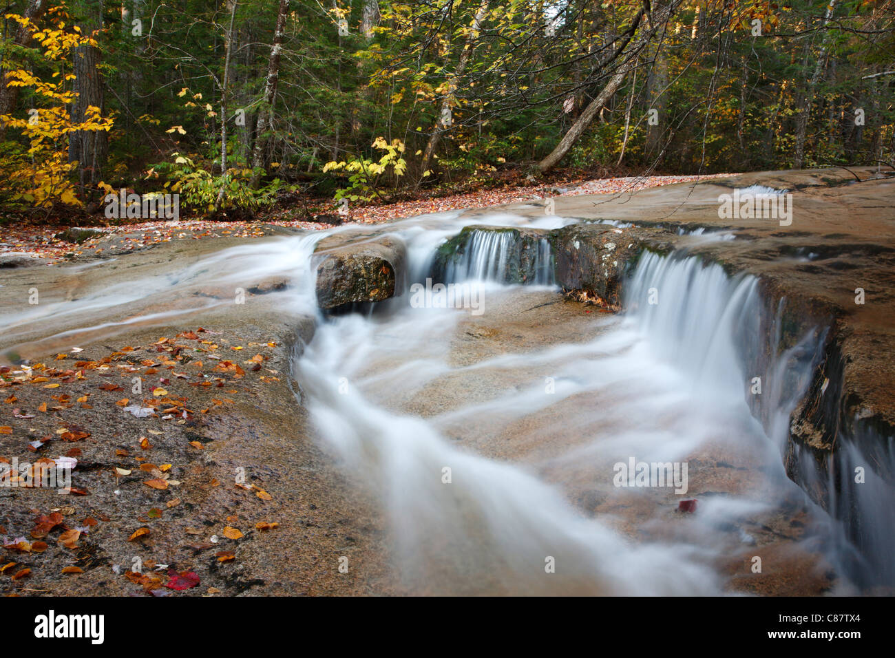 Ledge Brook during the autumn months in the White Mountains, New ...