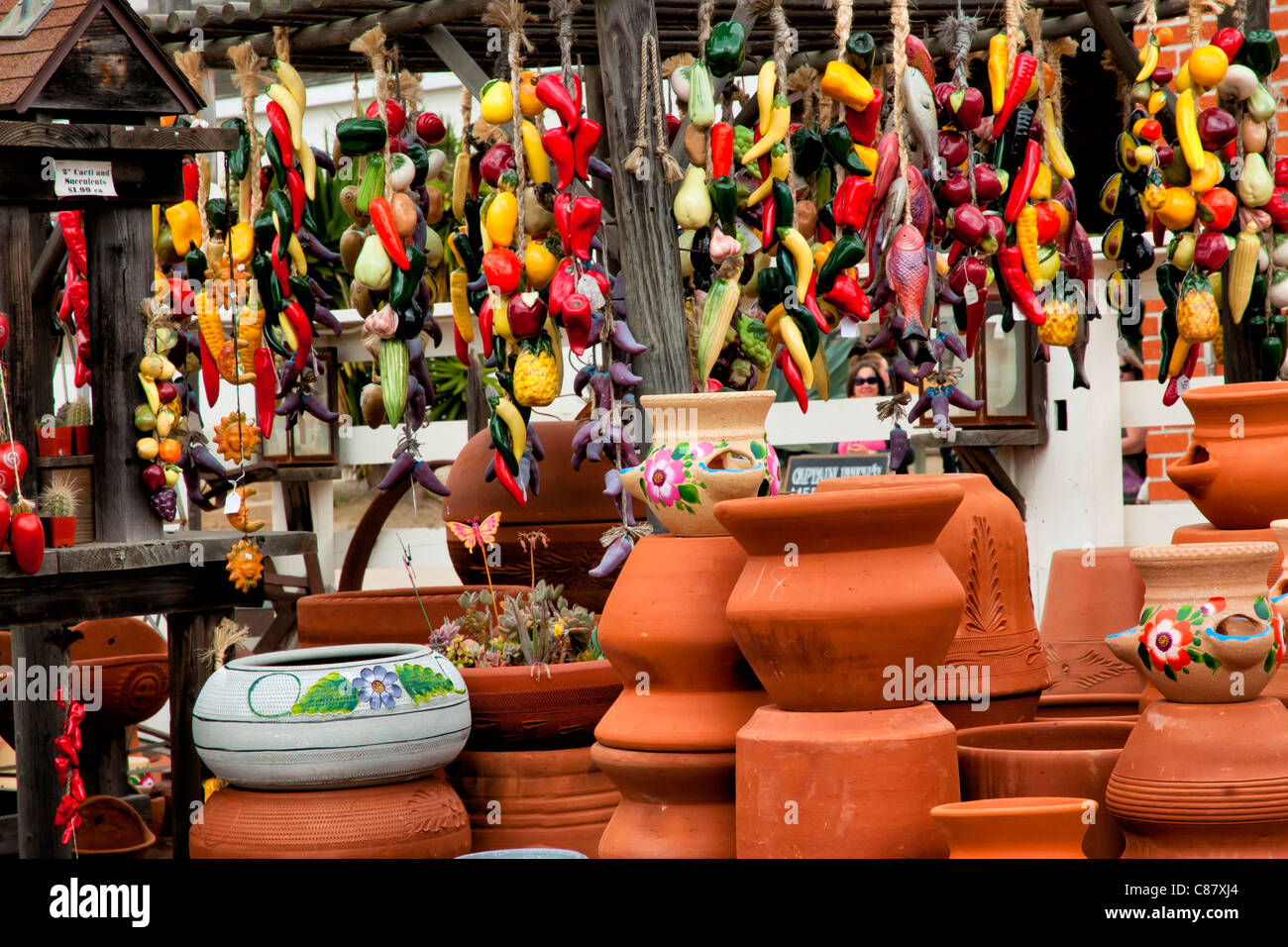 San Diego Old Town pottery store Stock Photo - Alamy