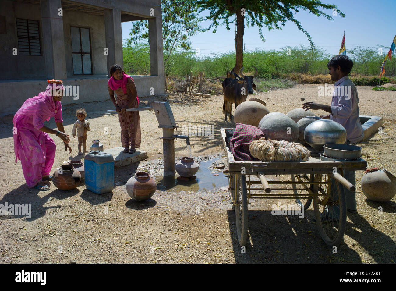 Traditional indian water well rajasthan High Resolution Stock ...