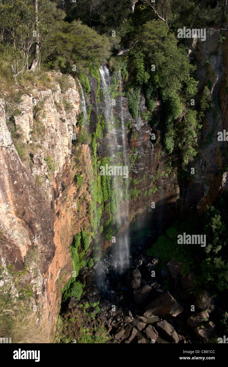 Waterfall inland from the Gold Coast, Queensland Australia Stock Photo ...