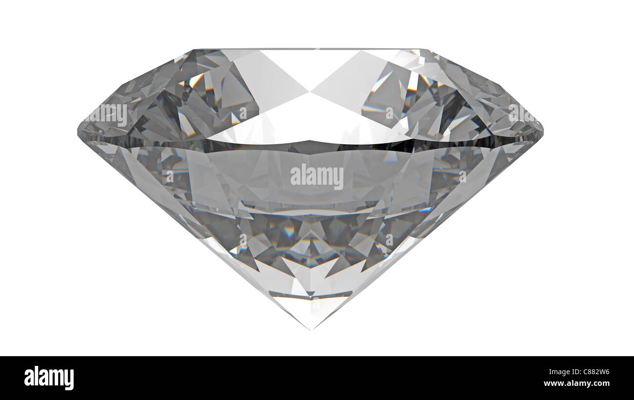 diamond gemstone isolated on white Stock Photo - Alamy