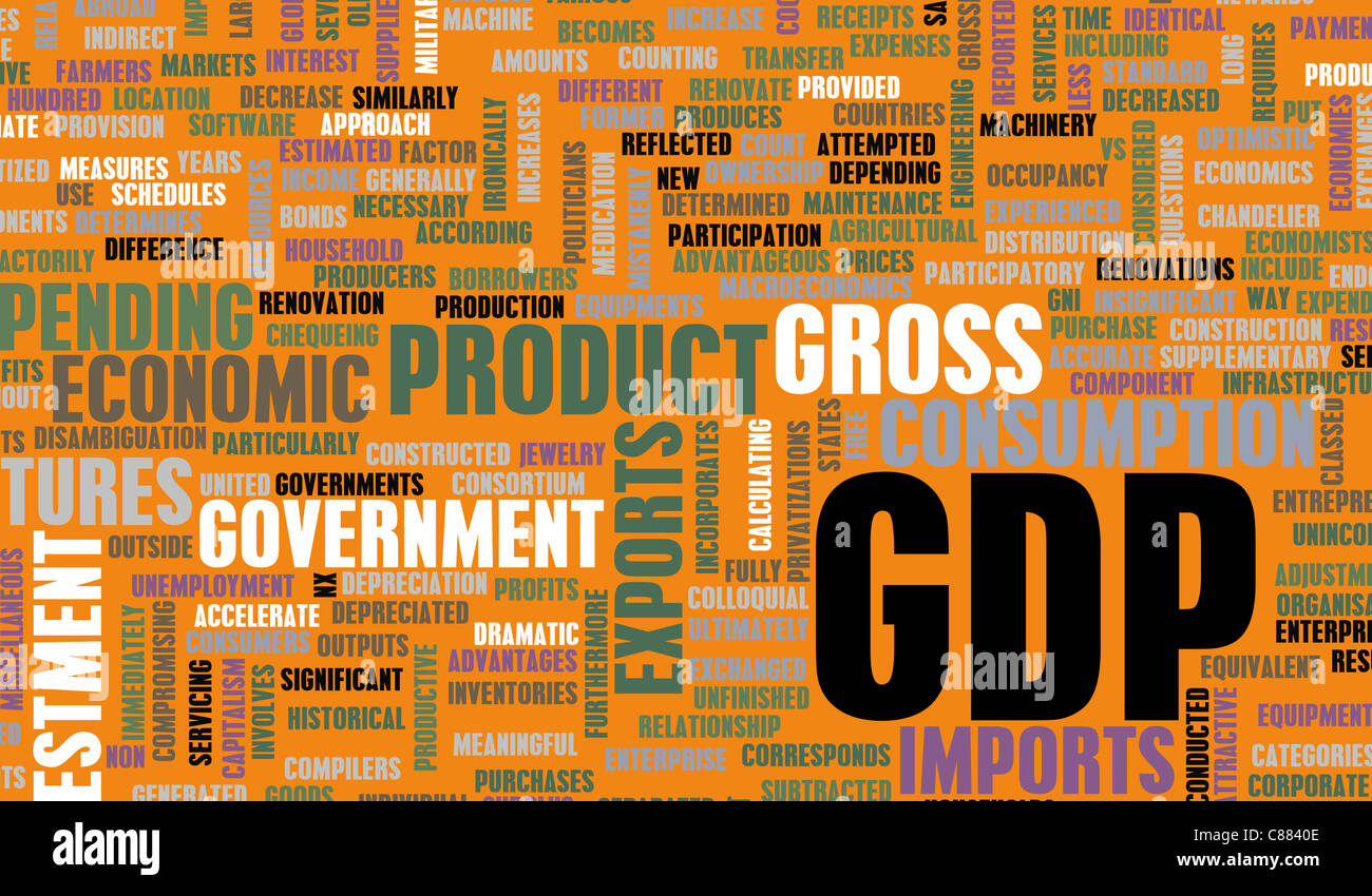 GDP or Gross Domestic Product of a Country Stock Photo - Alamy