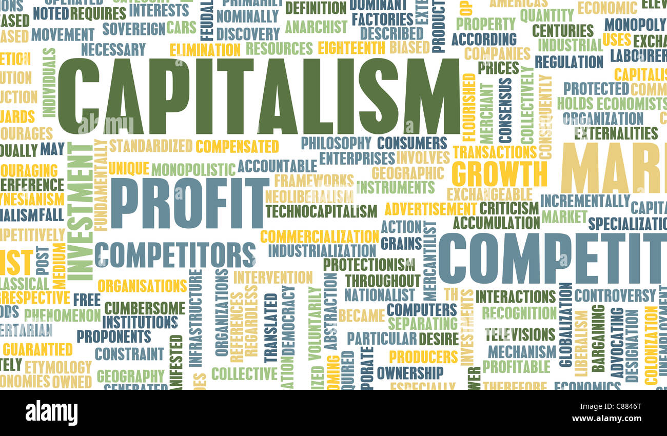 Capitalism as an Economic Concept of Growth Stock Photo - Alamy