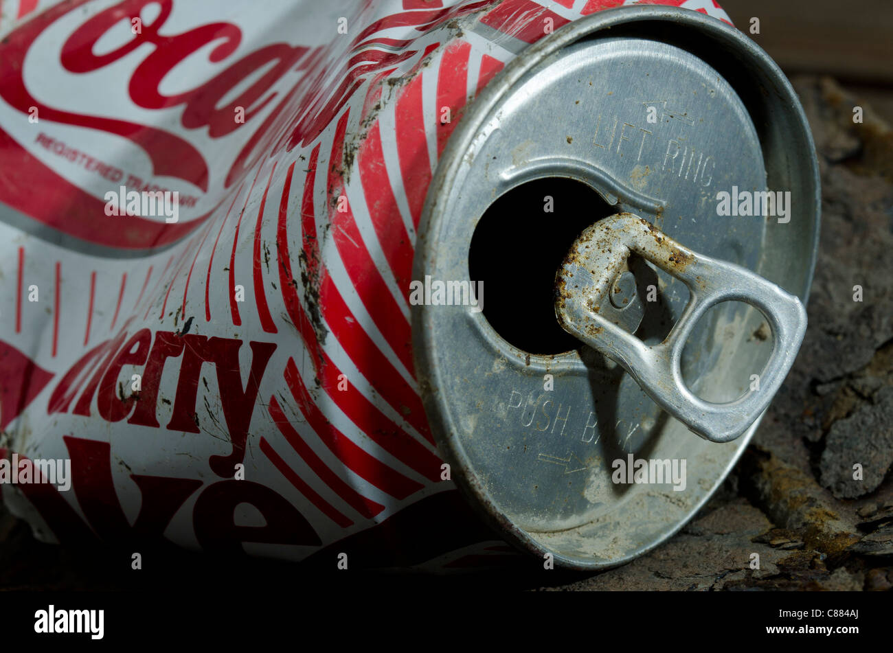 Old Can of Cherry Coca-Cola Stock Photo - Alamy
