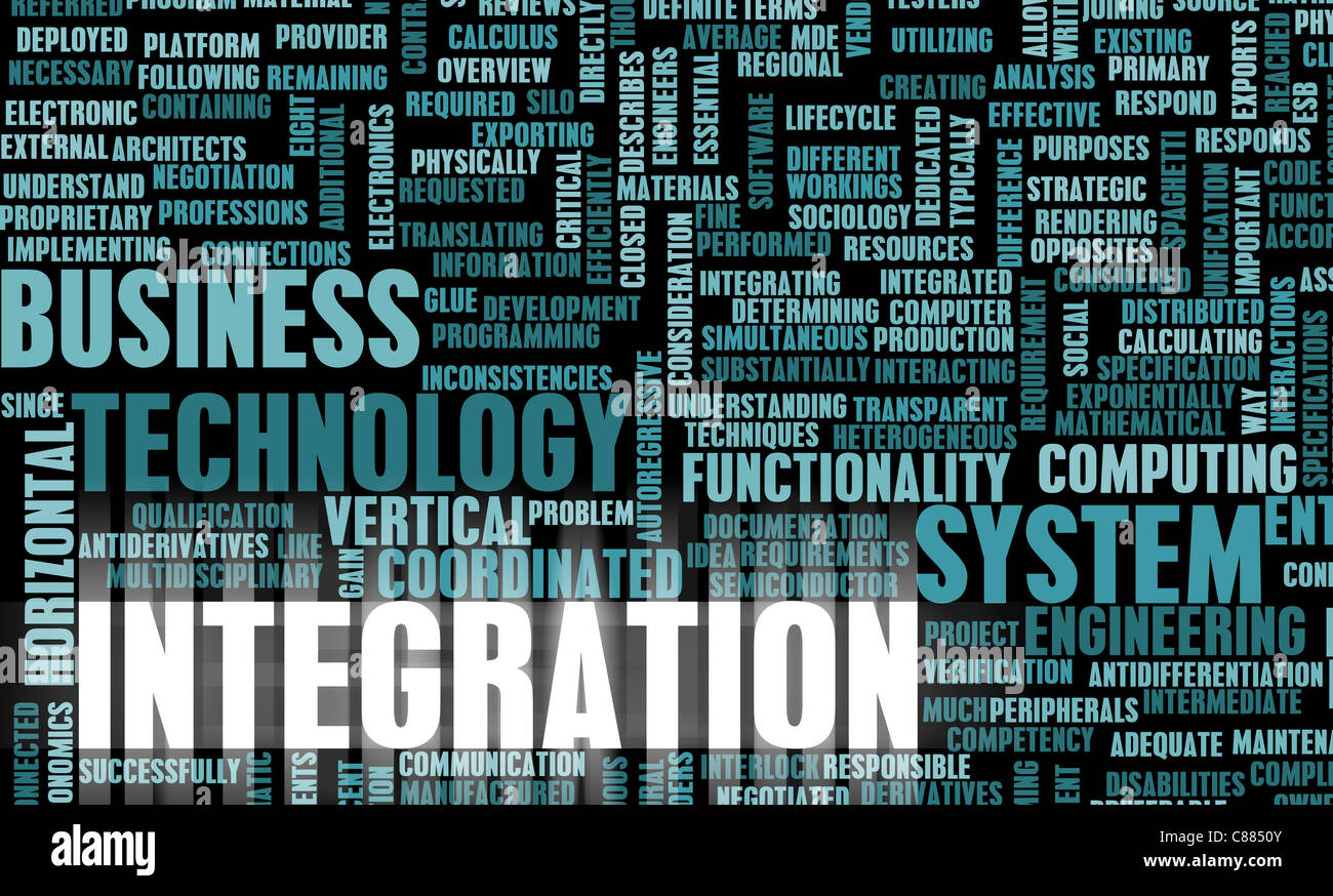 Business Integration as Concept in a Application Stock Photo - Alamy