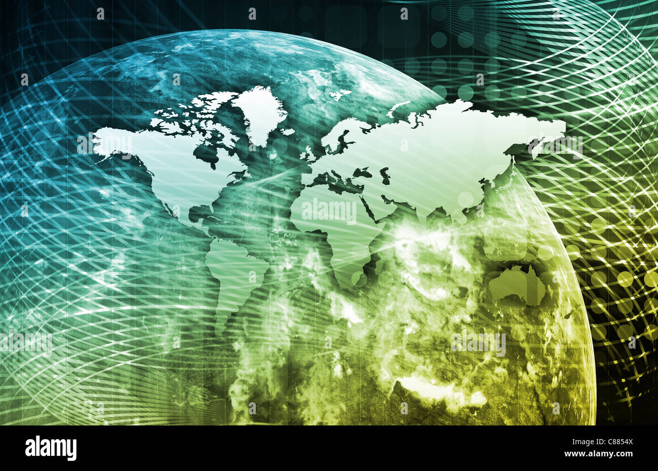 Digital Communication on the Internet with Data Stock Photo - Alamy