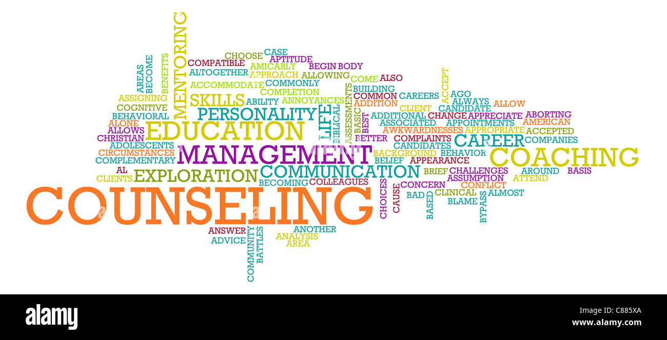 Counseling and Therapy as a Career Concept Stock Photo - Alamy