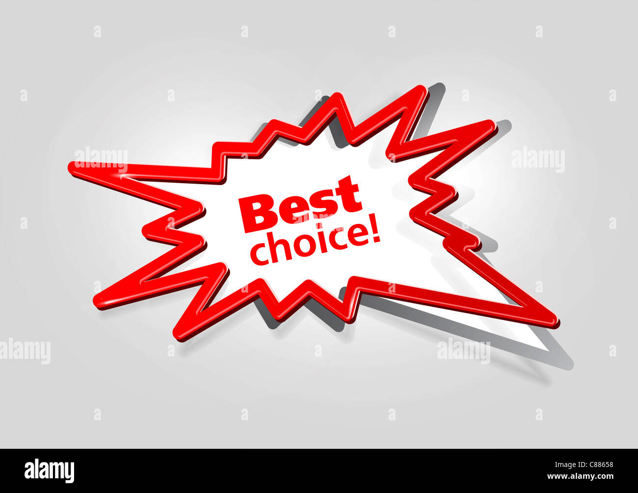 Design element "Best choice" - abstract talking bubble. Vector ...