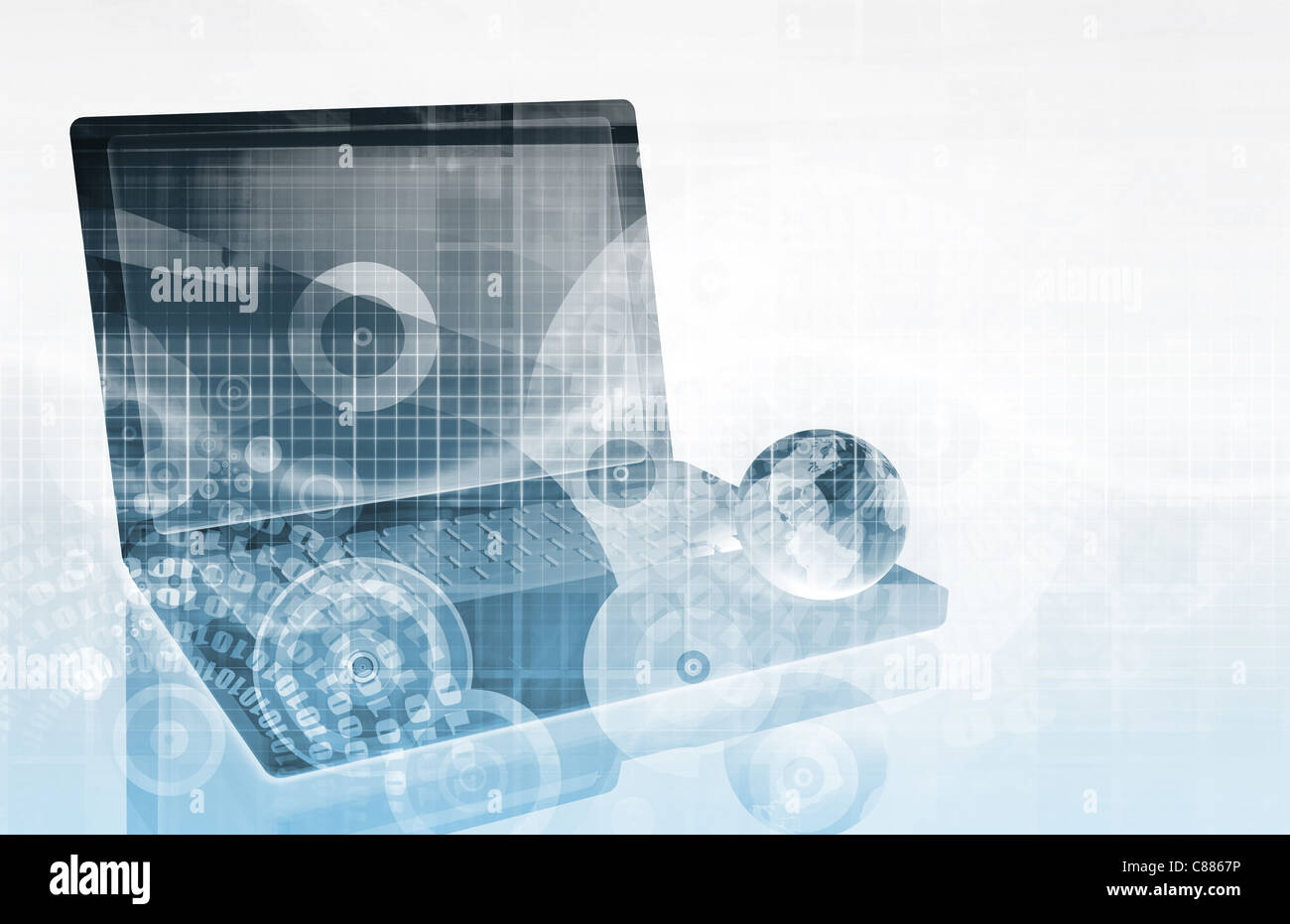 A Tech Futuristic Business Chart Abstract Art Stock Photo - Alamy