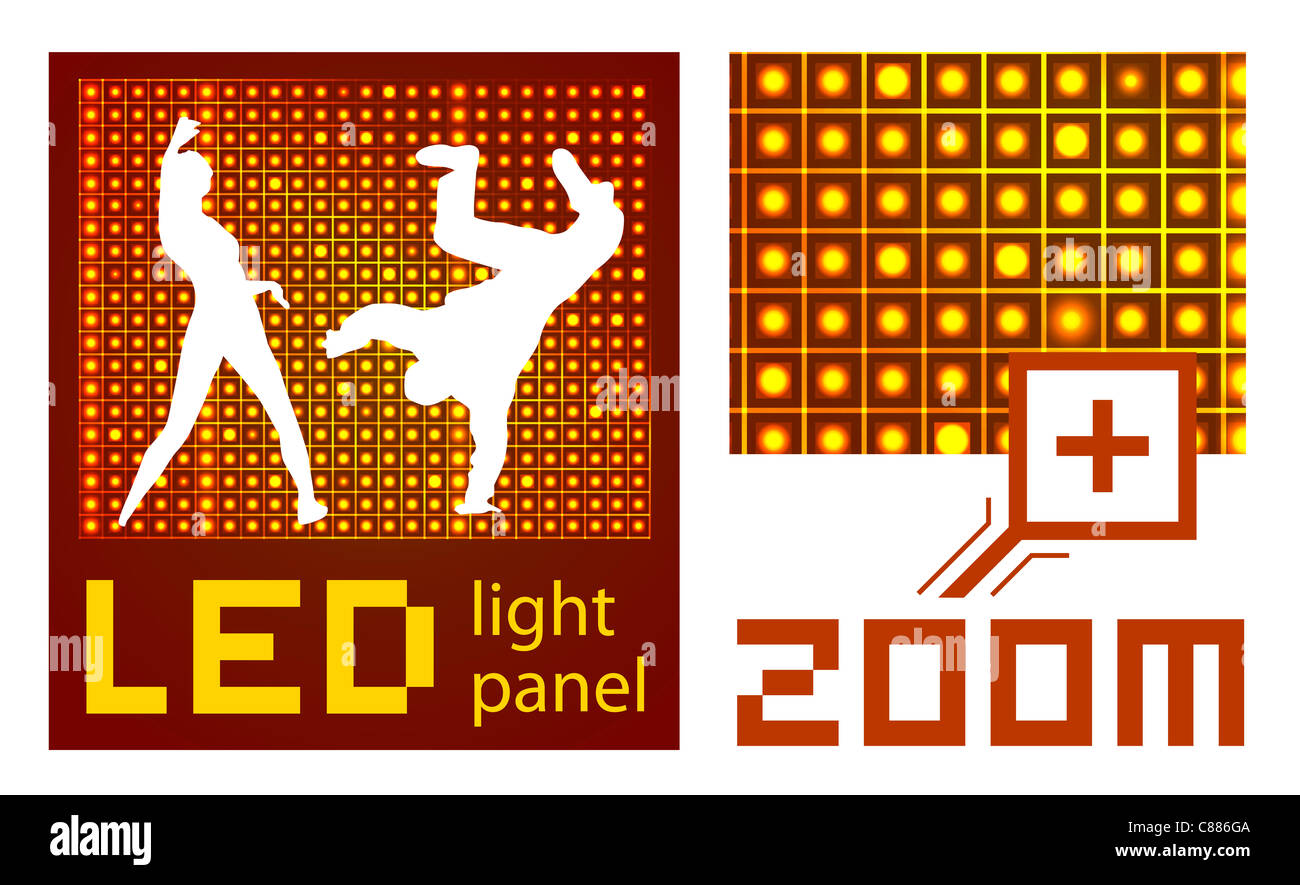 Led diode display panel vector background. Easy to resize and recolor ...