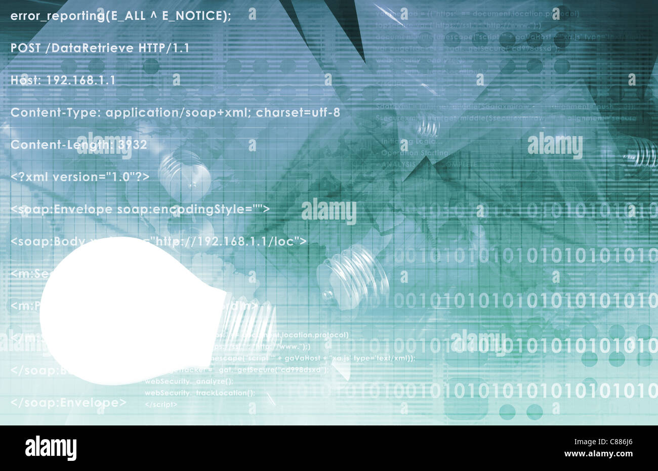 Science Technology Data as a Abstract Art Stock Photo - Alamy