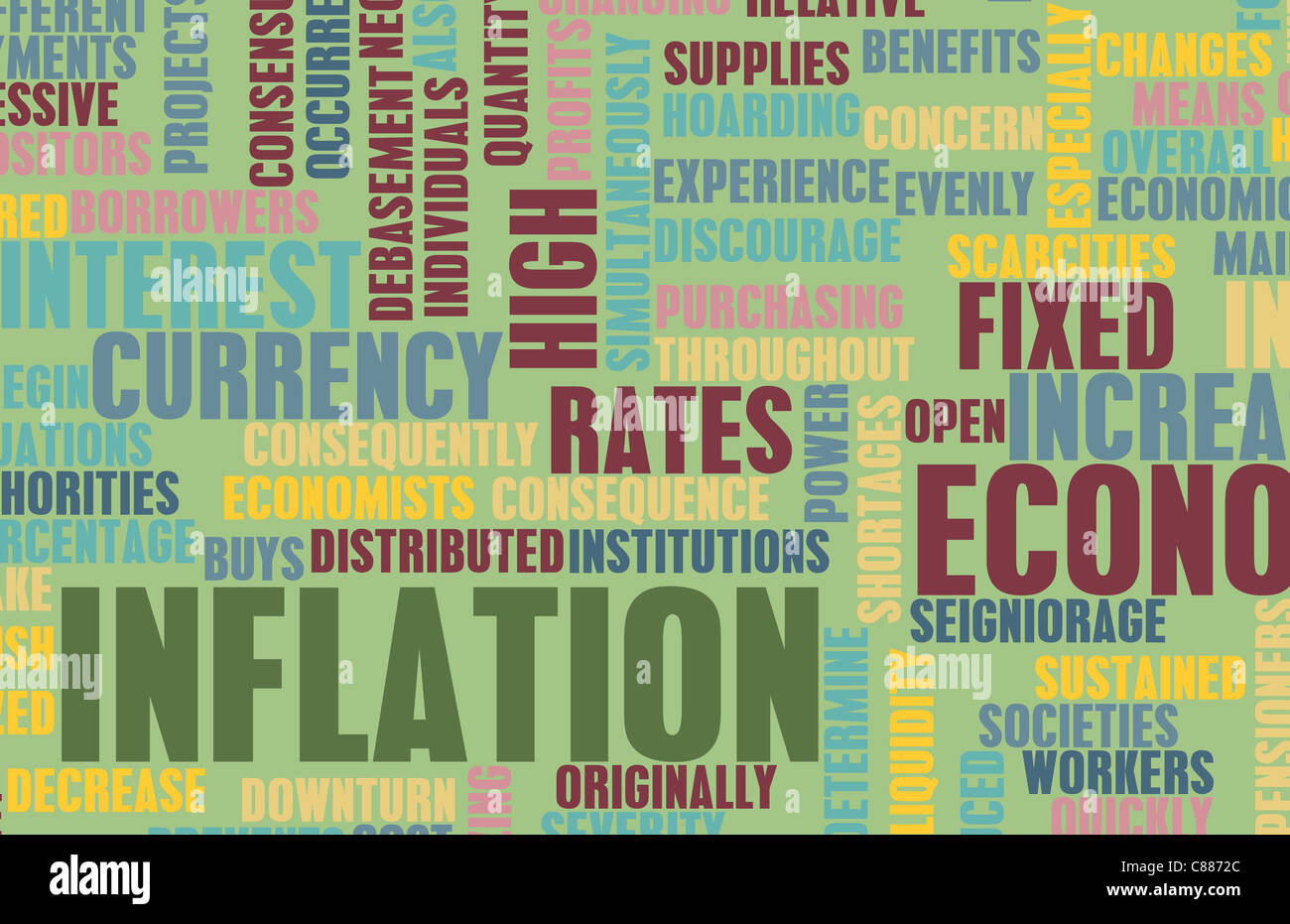 Inflation as an Economic Problem for a Government Stock Photo - Alamy