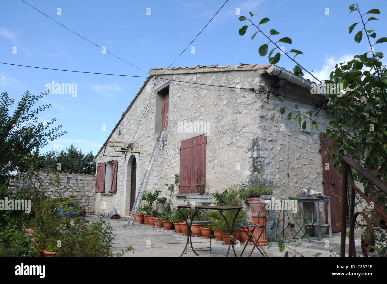 Typical house in small village in Provence region, France Stock Photo ...