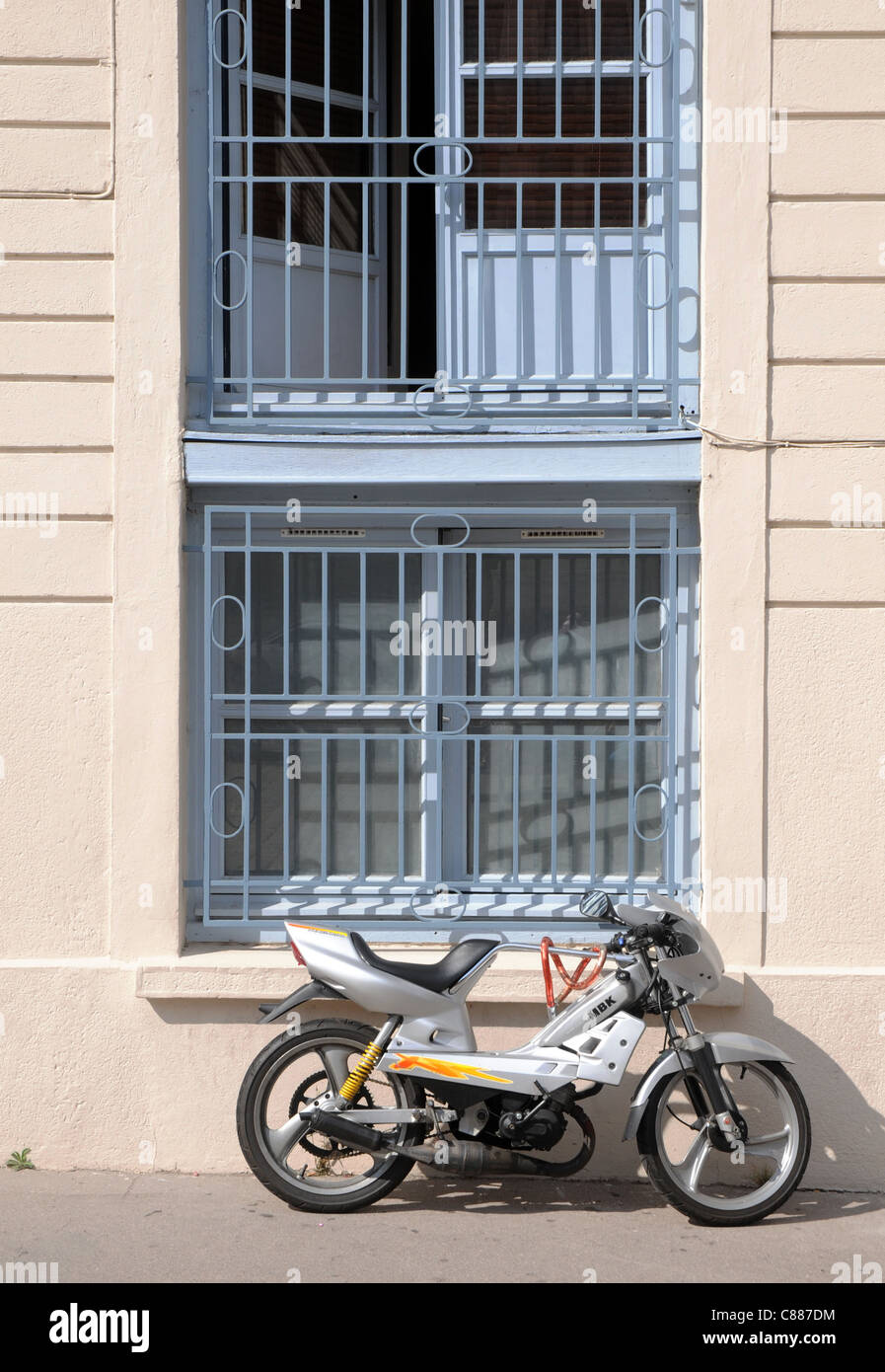 MBK Magnum scooter at Place Saint Jean in Lyon city, France Stock Photo ...