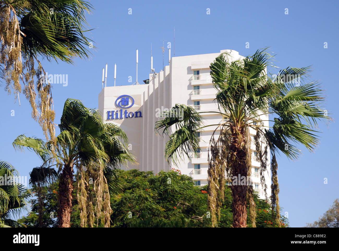 Hotel Hilton located near egyptian - israeli border in Taba, Egypt ...