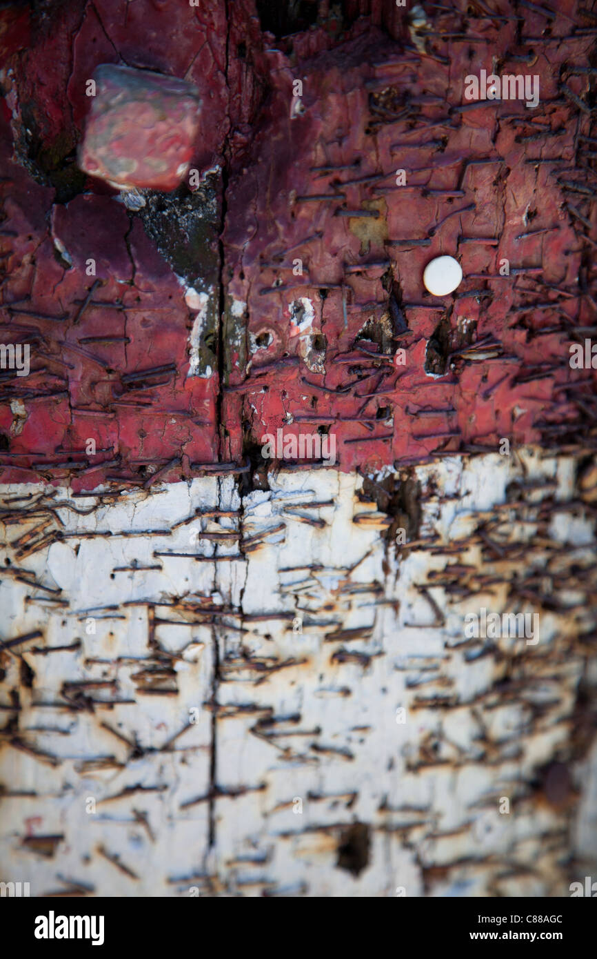 Red and white pole hi-res stock photography and images - Alamy