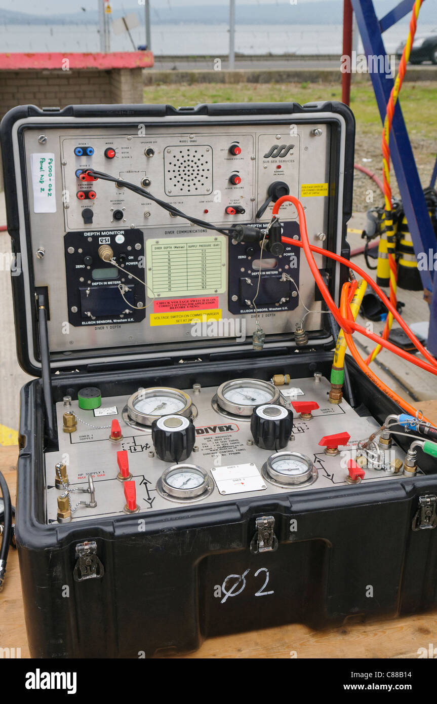 Royal Navy scuba diving control unit Stock Photo - Alamy
