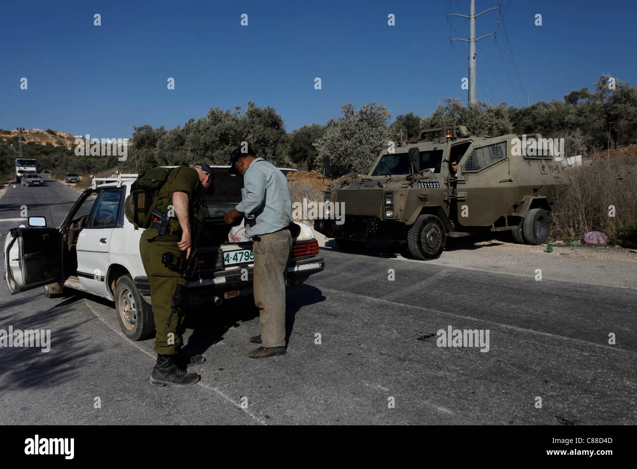 Military Checkpoint Control Israel High Resolution Stock Photography ...