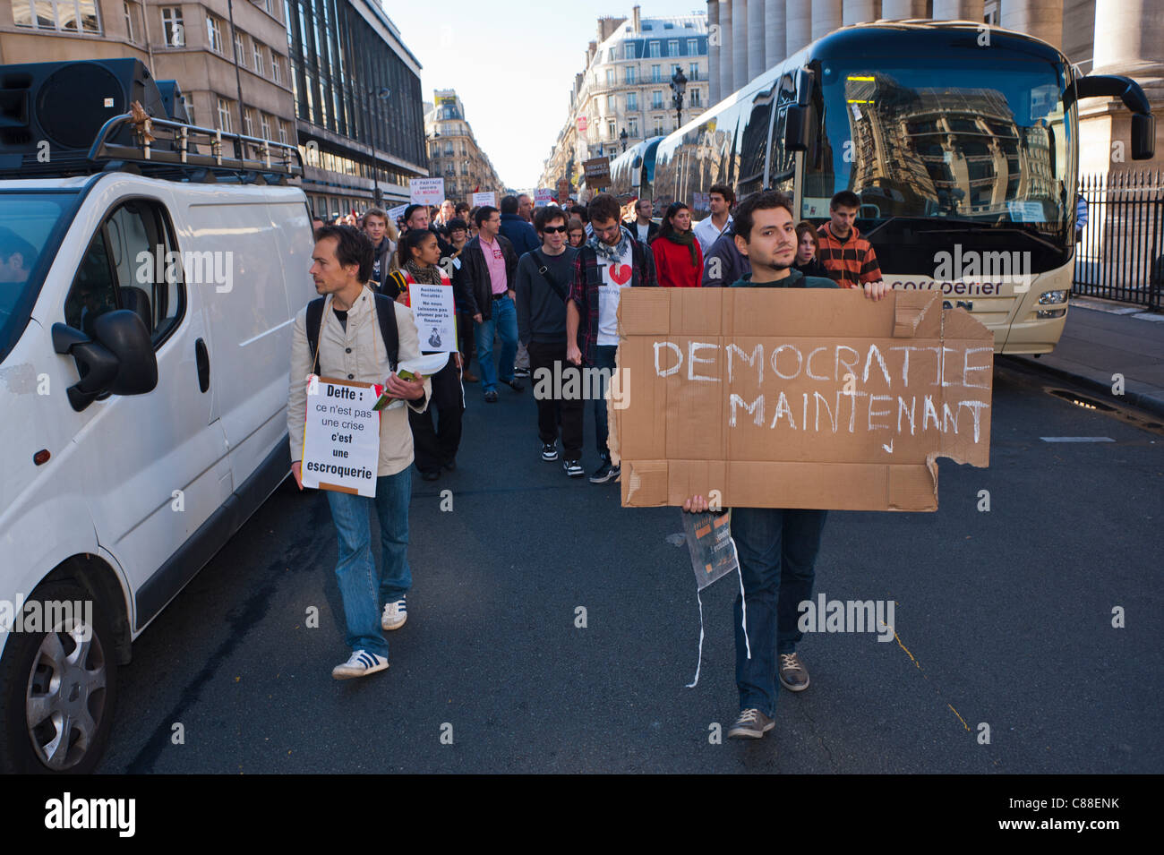 Paris, France, Crowd of People, "Occupy France", Indignados (Indignant ...