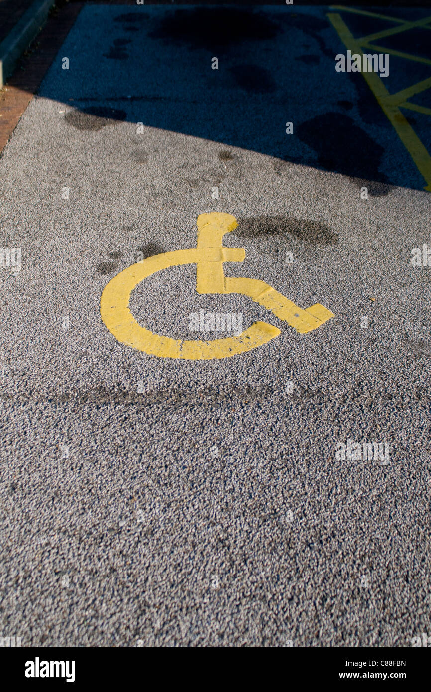 a 'disabled parking,' parking space Stock Photo - Alamy
