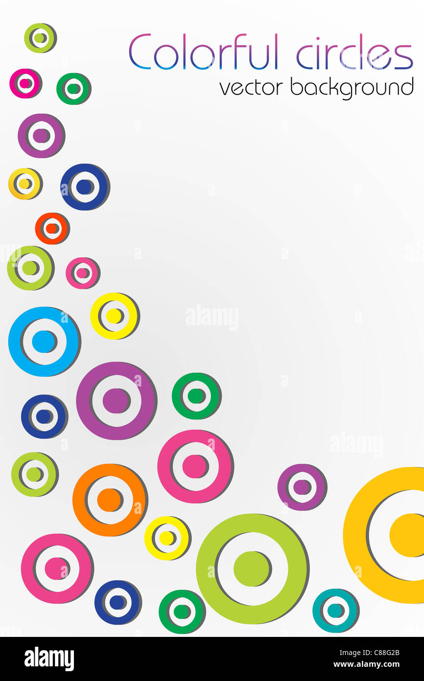 illustration of vector background with circular pattern Stock Photo - Alamy