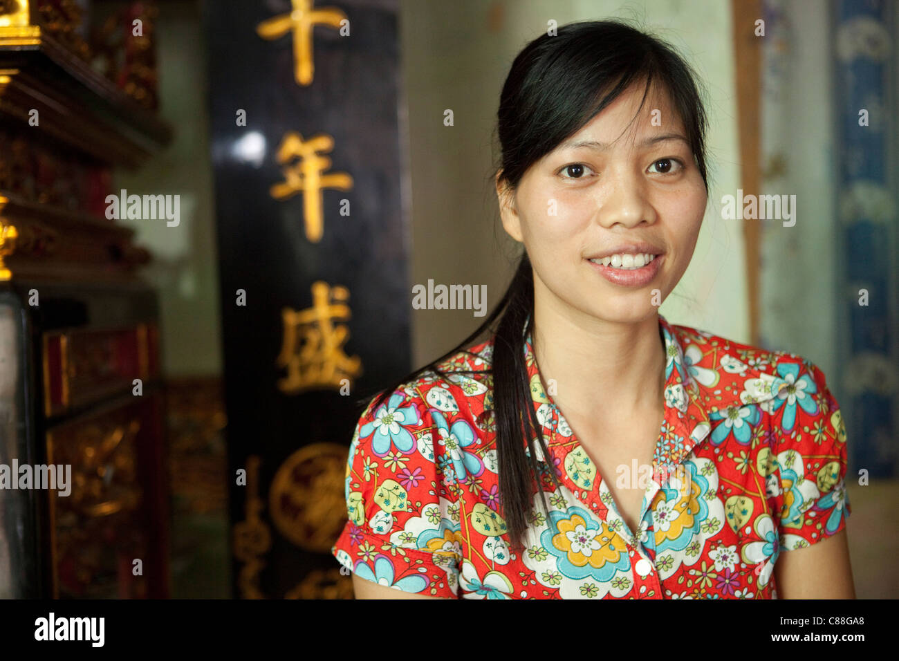 A young woman living in Hanoi, Vietnam Stock Photo - Alamy