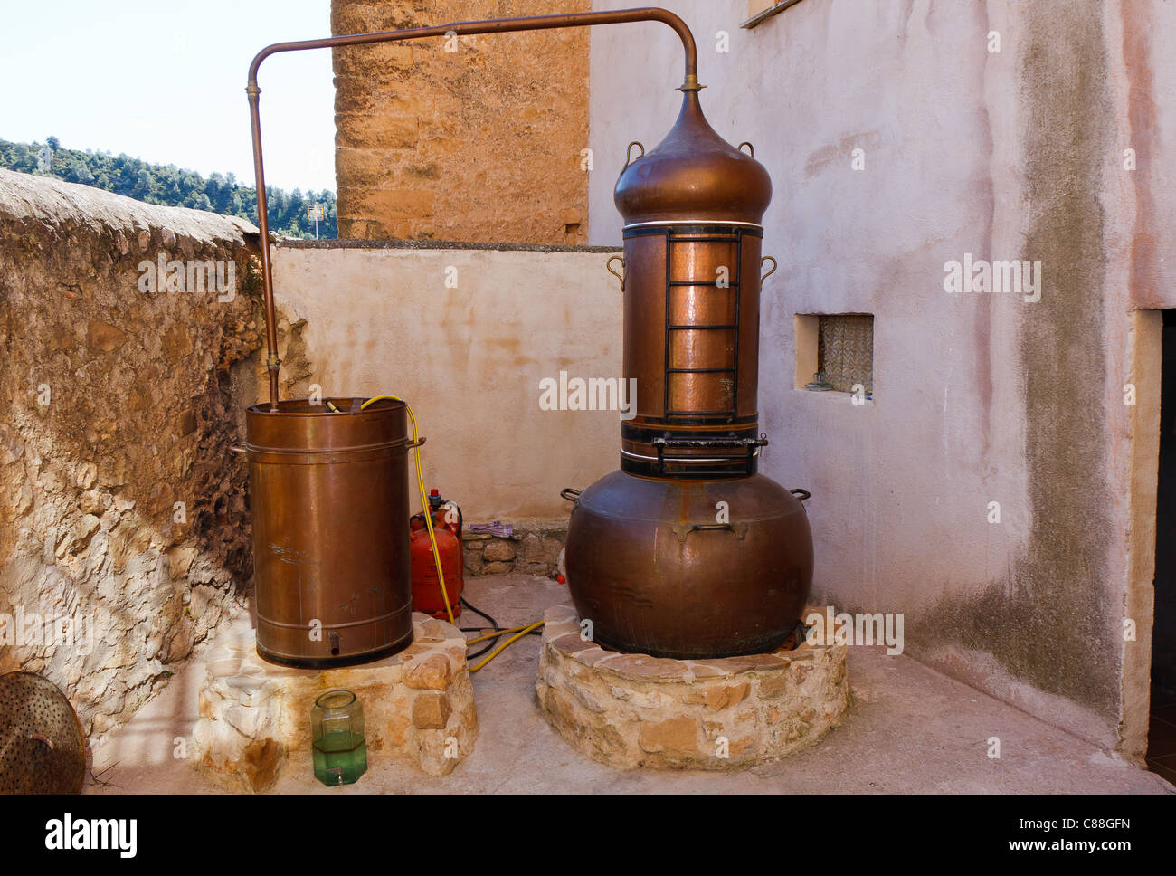 Traditional liquor production Stock Photo - Alamy