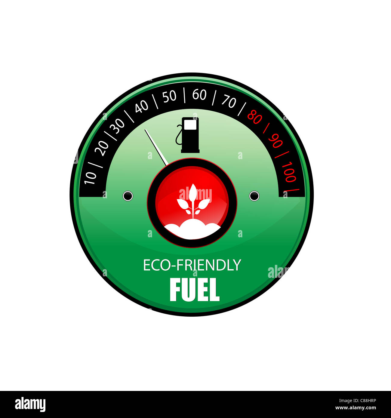 illustration of vector icon for ecological fuel against white ...