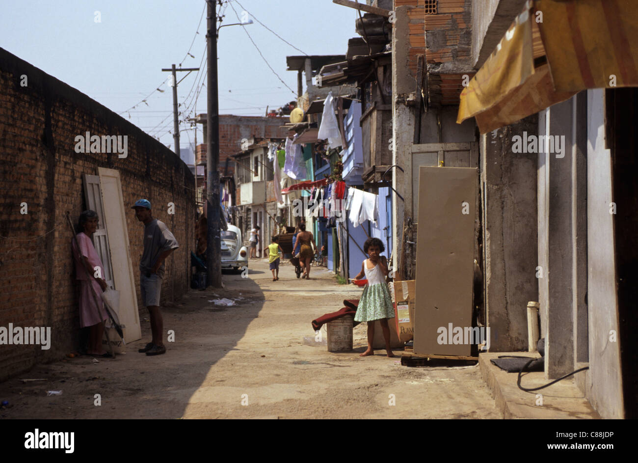 Sao Paulo, Brazil. Shanty town (favela) houses made from re-used wood ... Sao Paulo, Brazil. Shanty town (favela) houses made from re-used wood ...