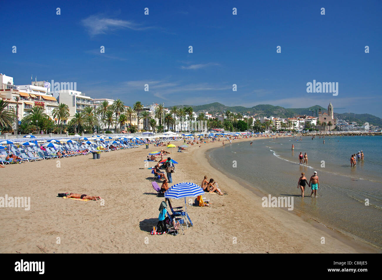 Sitges beach hi-res stock photography and images - Alamy