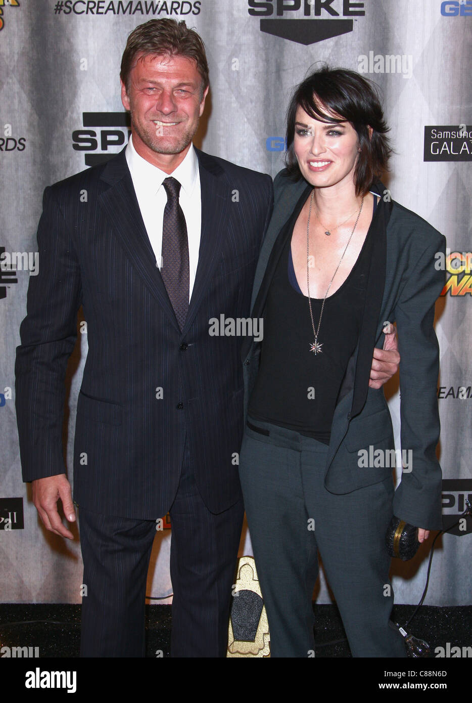SEAN BEAN & LENA HEADEY SPIKE TV'S SCREAM 2011 LOS ANGELES CALIFORNIA ...